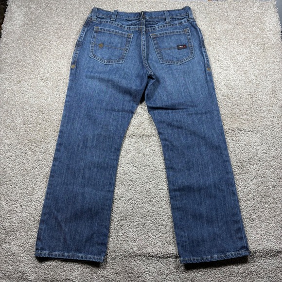 Ariat | Jeans | Ariat Fr M4 Relaxed Boot Men 34x3 Dark Wash Flame ...